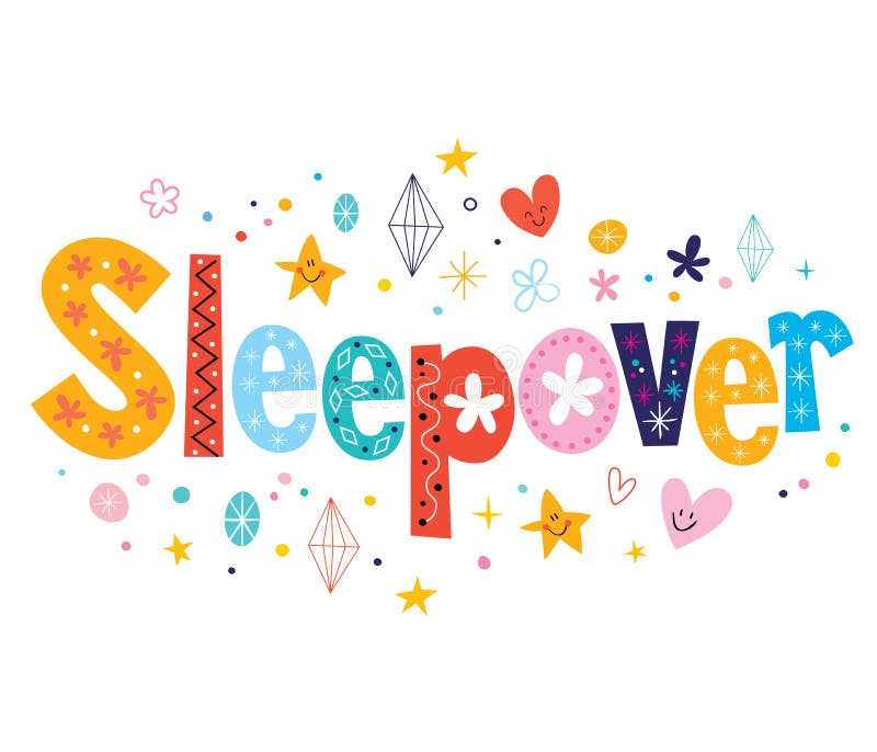 Sleepover stock vector. Illustration of together, smile - 53484610