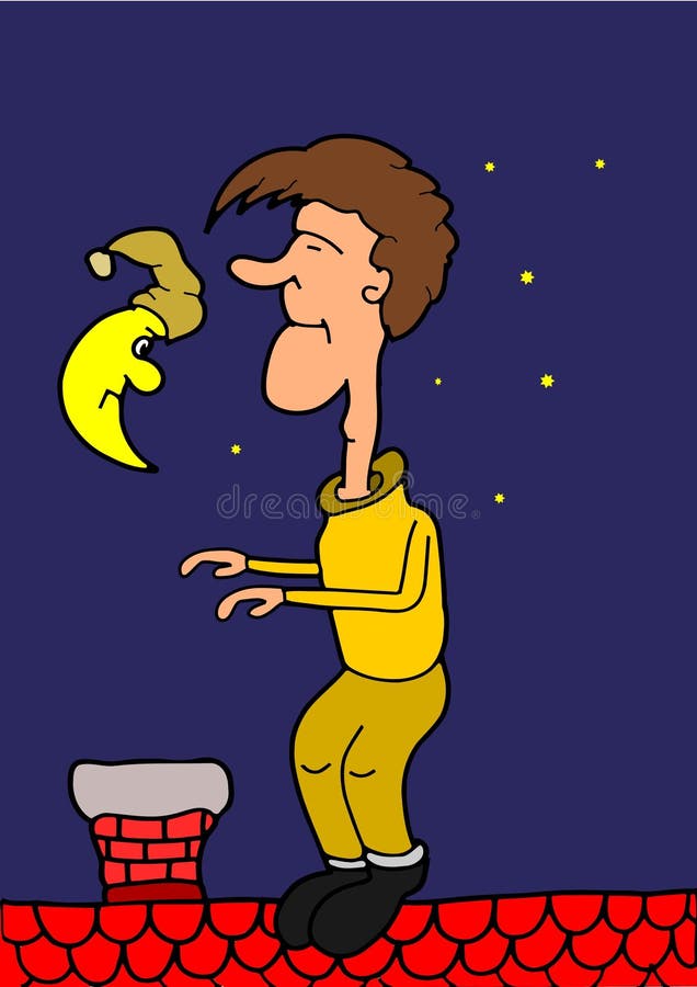 Sleepwalker stock illustration. Illustration of asleep - 6265431