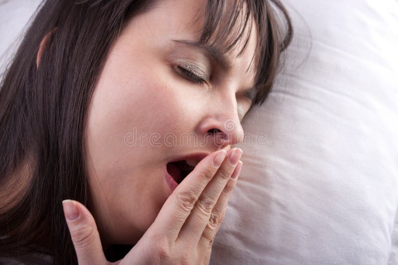 Sleepy girl stock photo. Image of beautiful, female, model - 17672068