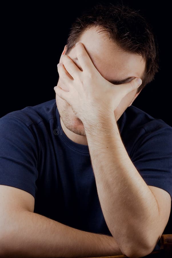 Sleepy man stock photo. Image of person, portrait, exhaustion - 6764732