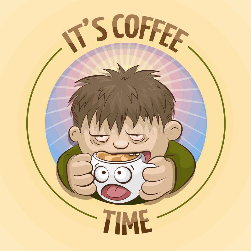 Sleepy Coffee Stock Illustrations – 977 Sleepy Coffee Stock ...