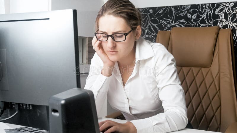 Sleepy Woman Sitting on Floor at Open Fridge at Late Night Stock Image ...