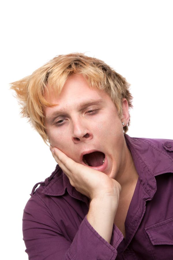 Tired bored student stock image. Image of drowsy, face - 13031855