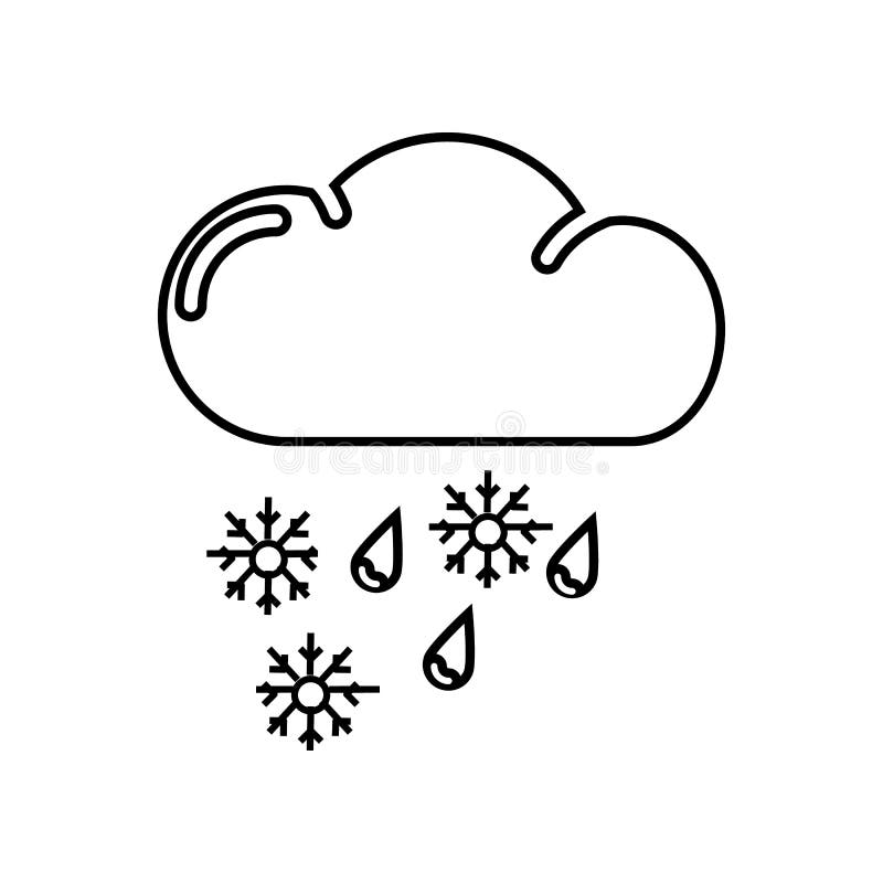 Sleet Icon. Element of Whether for Mobile Concept and Web Apps Icon ...