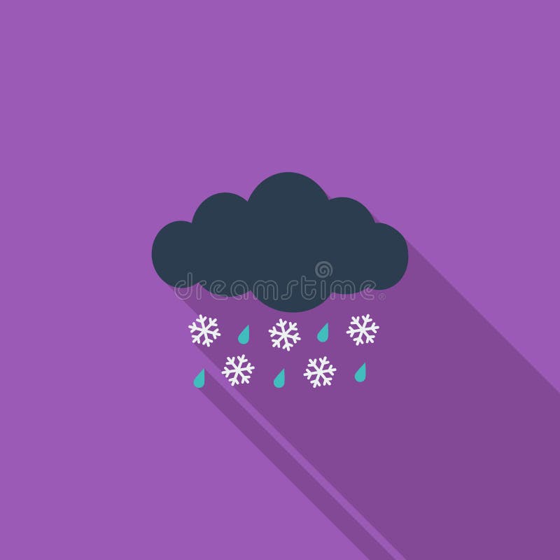 Sleet icon stock vector. Illustration of meteorology - 89761442