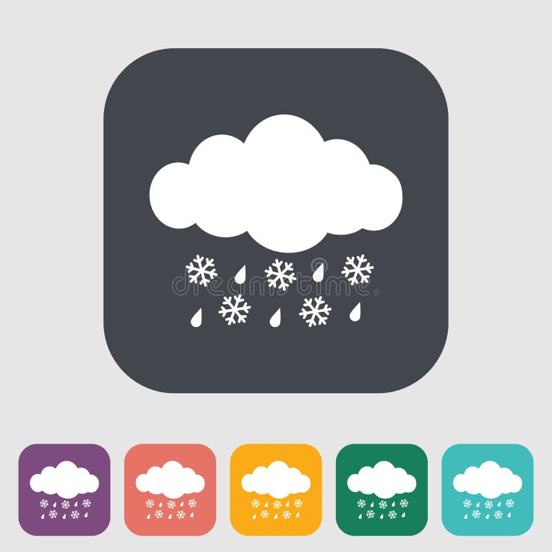 Sleet icon stock vector. Illustration of locations, black - 94286871