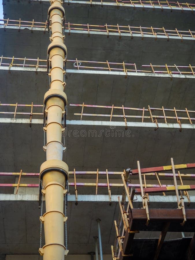 Sleeve for Dumping Debris at a Construction Site. Construction of a ...