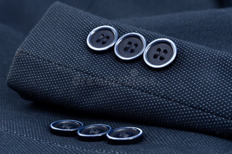 Sleeve of a Men S Jacket with Buttons. Jacket Element Stock Image ...