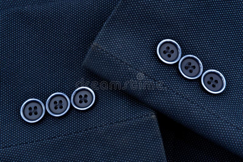 Sleeve of a Men S Jacket with Buttons. Jacket Element Stock Image ...