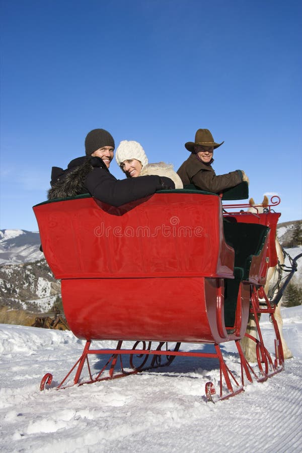 Sleigh ride. stock photo. Image of photograph, winter - 2848104