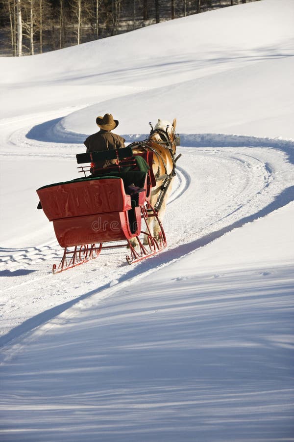 Sleigh ride. stock image. Image of photograph, relaxation - 2848139