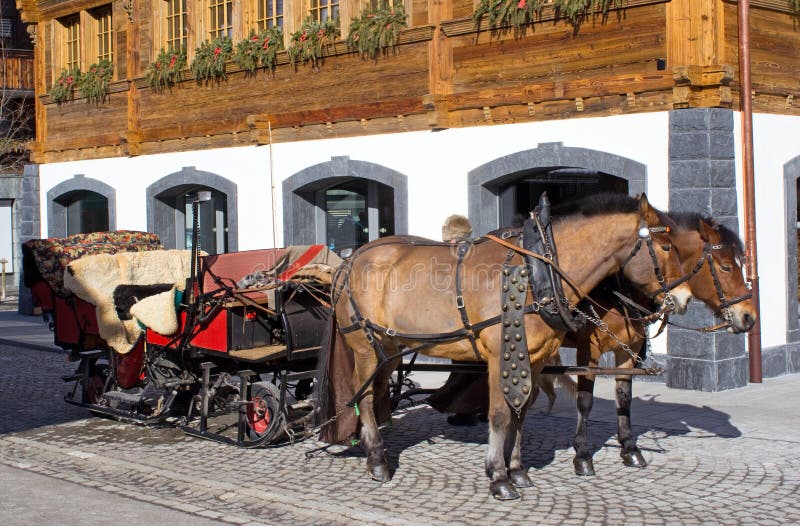 Sleigh Ride stock image. Image of sleigh, sledge, cart - 51979593