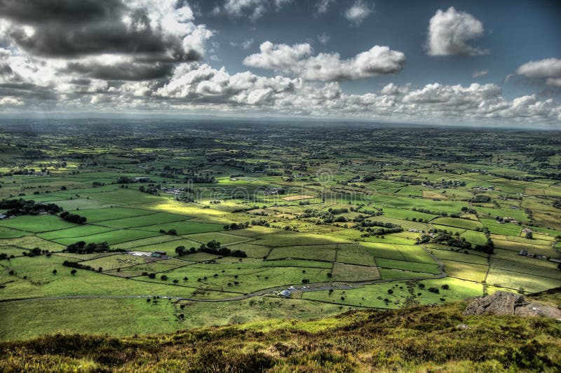 Slemish Mountain View stock image. Image of fields, mountain - 21187455