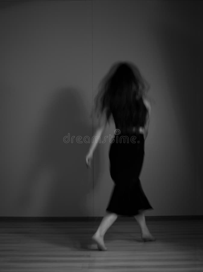Slender Flexible Dance Performer during a Dance Practice in Modern ...