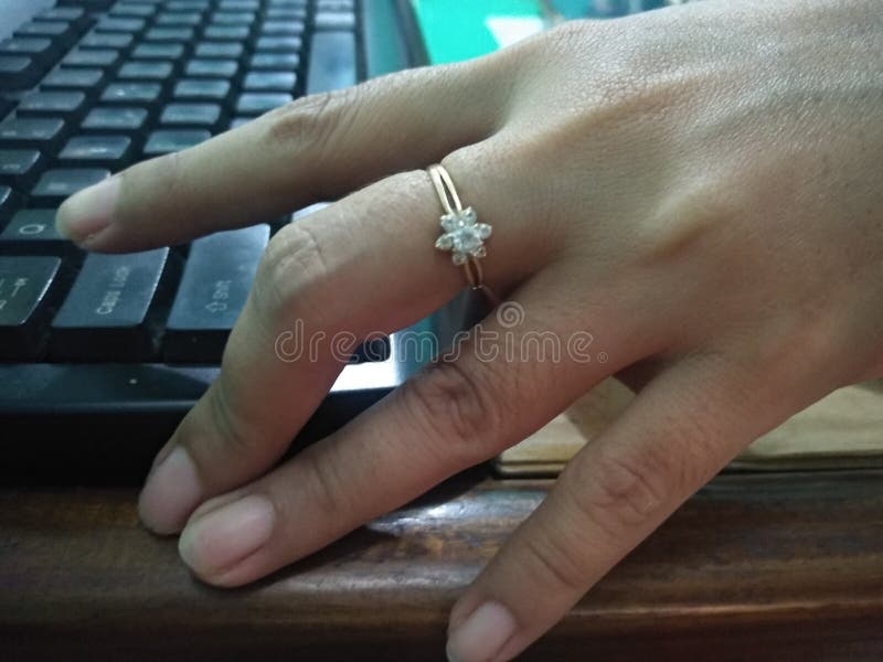 Slender hands with rings stock image. Image of gold - 237871635