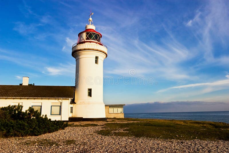 Sletterhage Lighthouse stock image. Image of clear, landmarks - 27720063