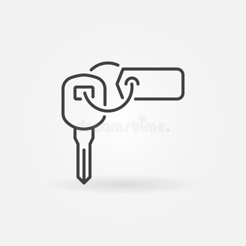 Sleutel Met Markeringspictogram Vector Illustratie - Illustration of ...