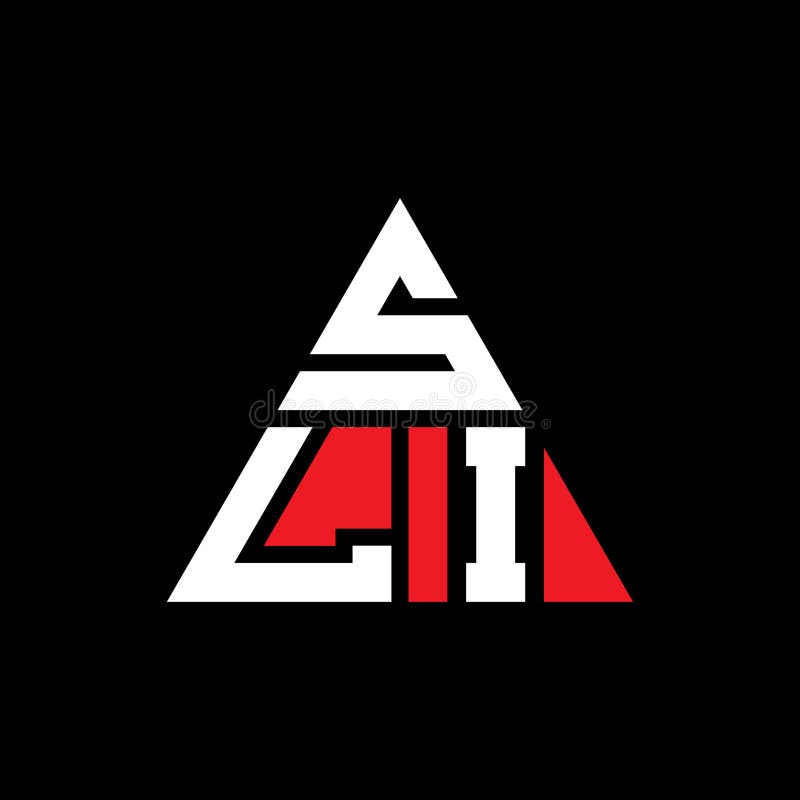 SLI Triangle Letter Logo Design with Triangle Shape. SLI Triangle Logo ...