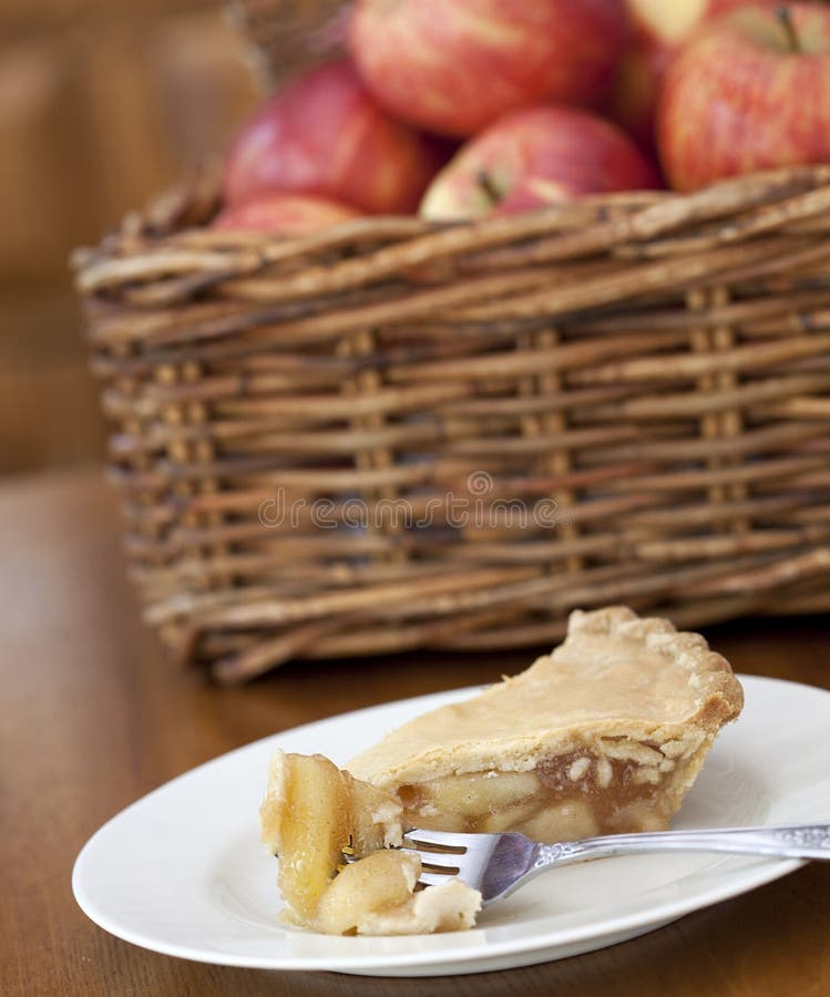 Slice of Apple Pie stock image. Image of table, plate - 21161681