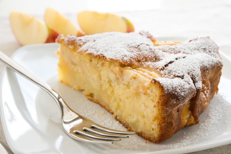 Slice of apple pie stock photo. Image of food, slice - 90373072