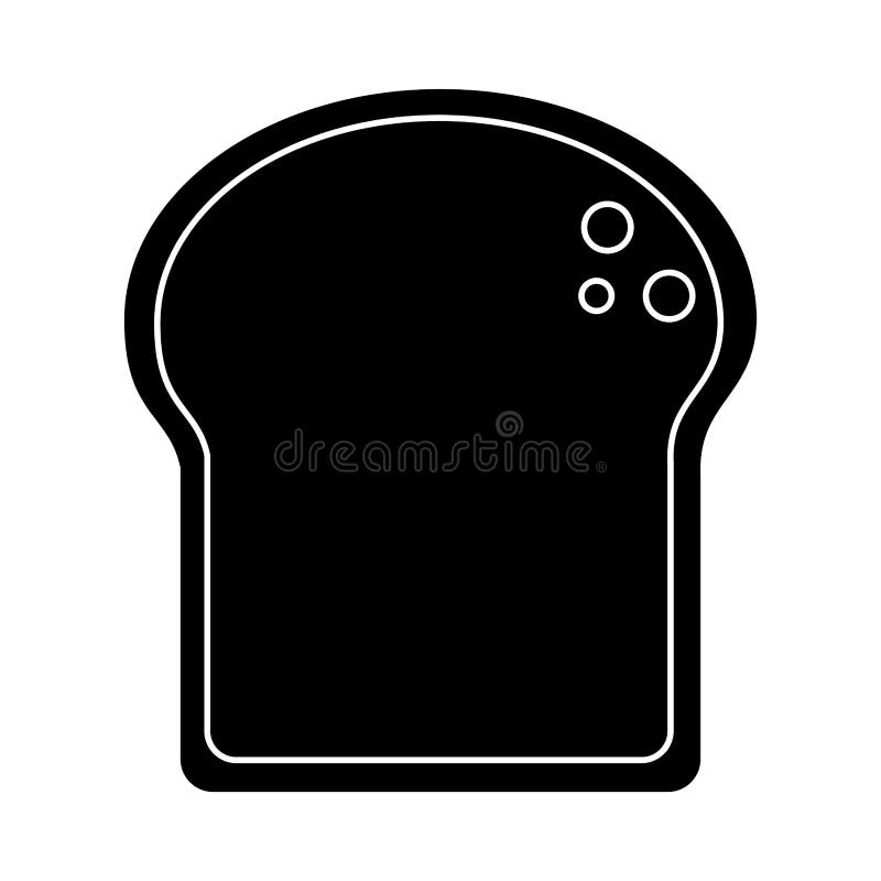 Slice Bread Bakery Pictogram Stock Illustration - Illustration of ...