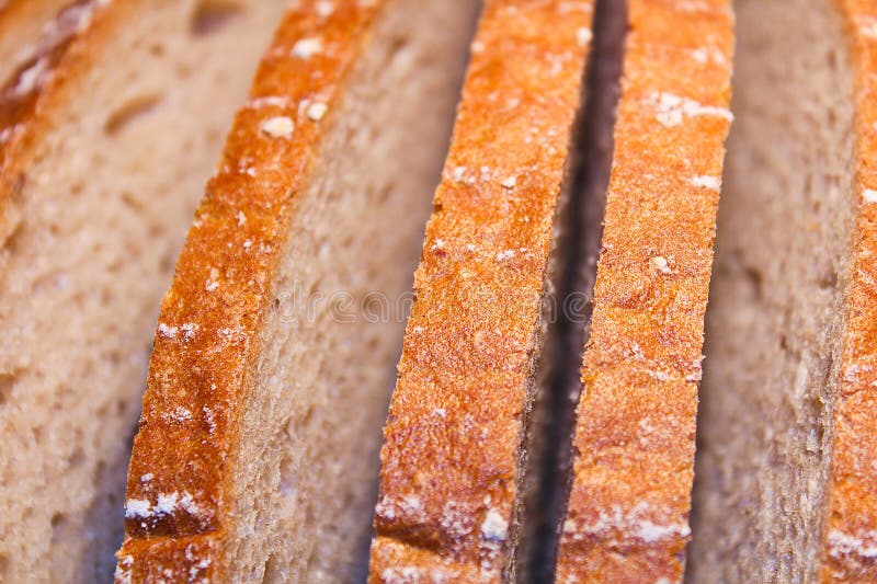 Slice of Bread, Close Up Texture Photo Stock Photo - Image of crust ...