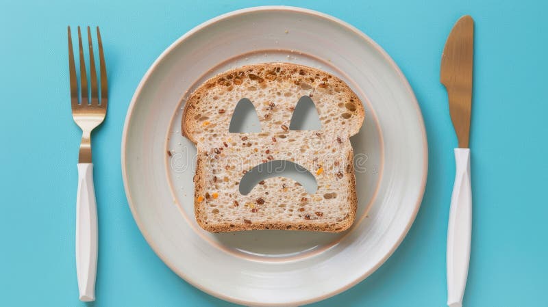 The Bread Slice Face.AI Generated Image Stock Photo - Image of food ...