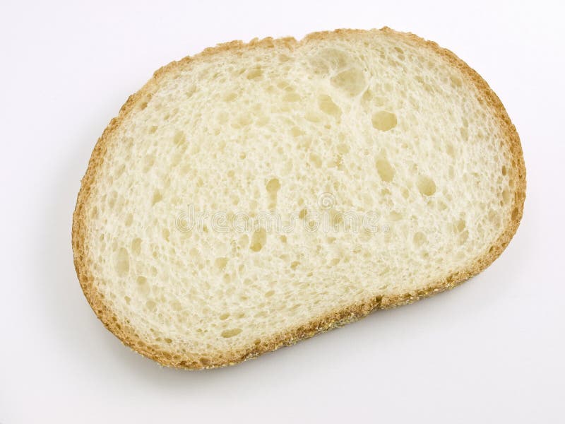 Slice of Bread top view stock image. Image of diet, bakery - 6442473