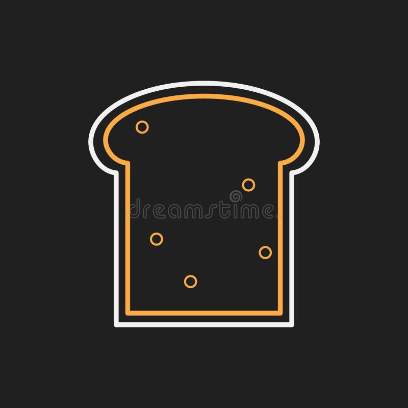 Slice of Bread. Vector Illustration Decorative Design Stock Vector ...