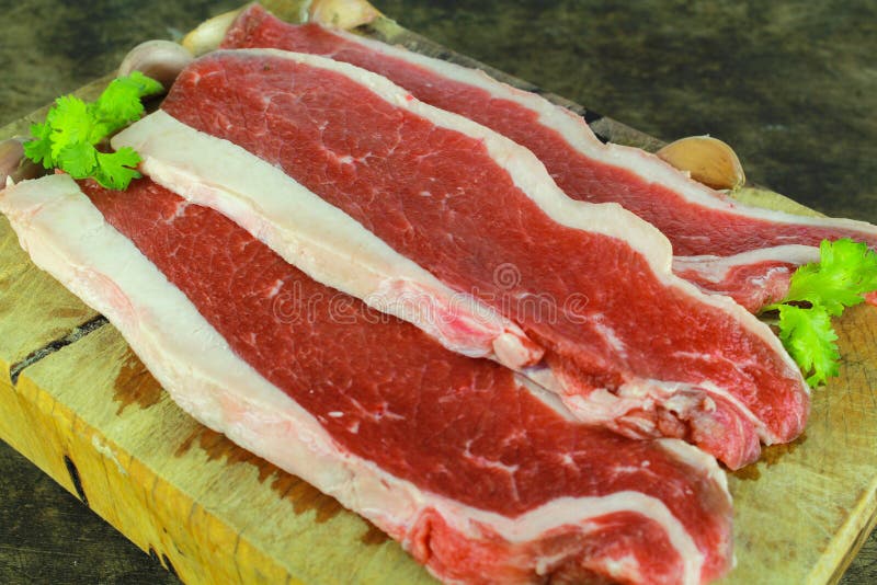 Slice brisket beef stock photo. Image of steak, round - 81149722