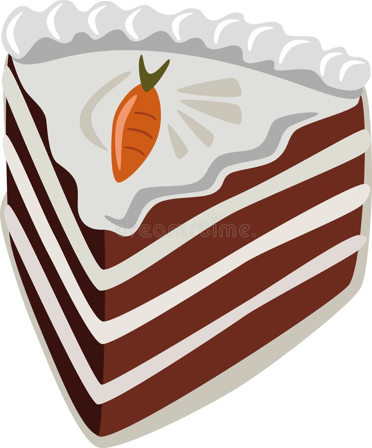 Slice of Cake - Illustration Stock Vector - Illustration of comic ...