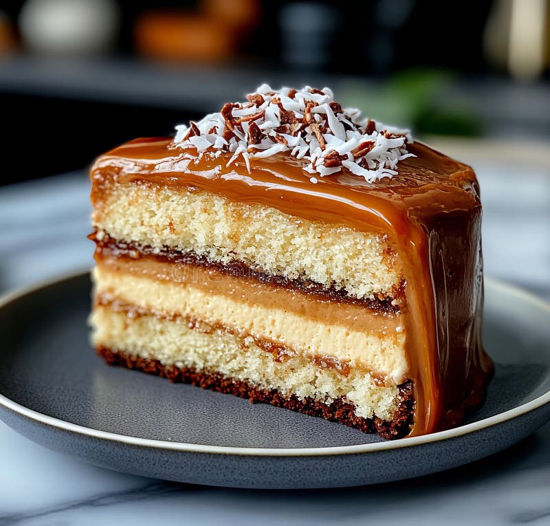 Chocolate Cake Drizzled Ganache Chopped Stock Photos - Free & Royalty ...