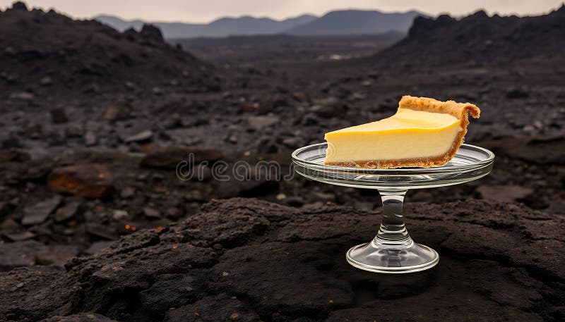 Slice of Cake on Cake Stand, Dessert Presentation, Sweet Treat, Elegant ...