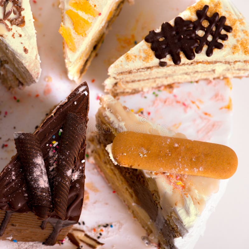Slice of Cakes stock image. Image of cake, sprinkles - 51777343
