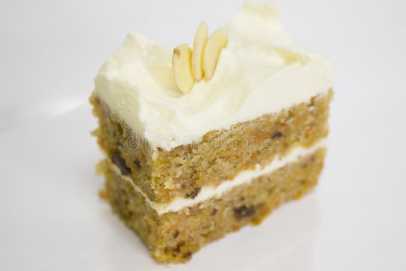 Slice Of Carrot Cake Square Stock Photo - Image of treat, time: 6536678