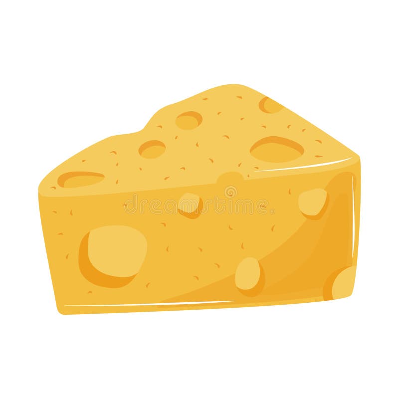 Slice cheese cartoon stock vector. Illustration of fresh - 242969621