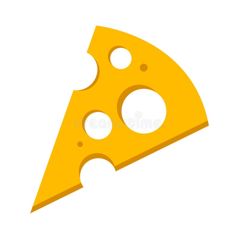 Slice Cheese, Icon. Vector Illustration Stock Illustration ...