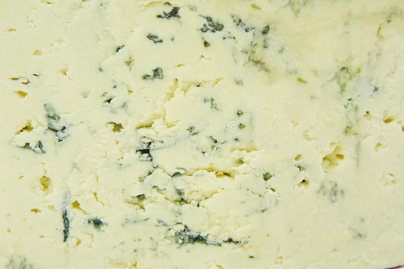 A Slice of Cheese with Mold, the Texture of the Product`s Surface ...