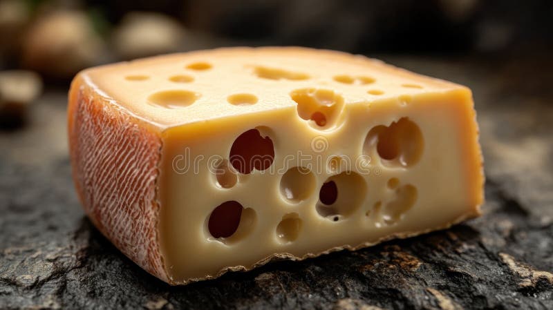 A Slice of Cheese Sits Atop a Rocky Outcropping, Perfect for Adding a ...