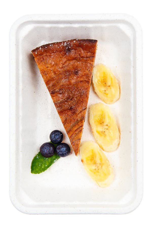 Slice of Cheesecake in a Box for Delivery Stock Image - Image of ...