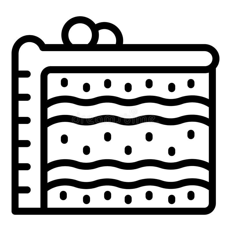 Slice Cheesecake Icon Outline Vector. Pie Cream Stock Vector ...