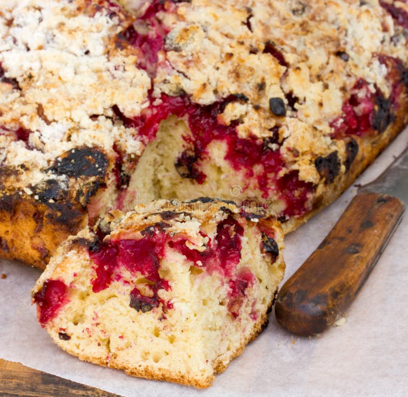 Slice of cherry pie stock image. Image of food, filling - 70011661