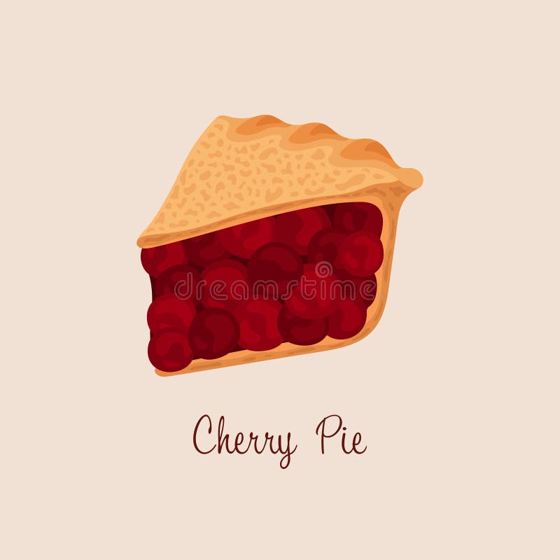 Classic Cherry Pie Isolated on White Background. Generative AI Stock ...