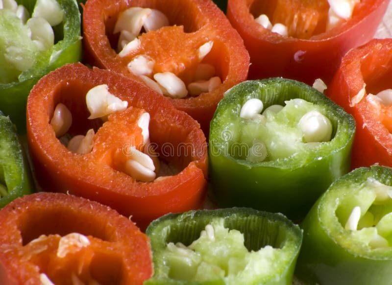 Slice chilli stock image. Image of asian, smash, small - 4264599