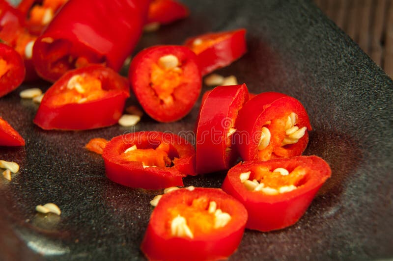 Slice chilli pepper stock photo. Image of pepperoni, gourmet - 36317962