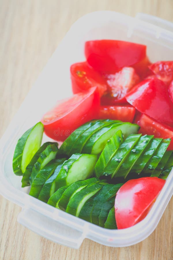 Slice Cucumber and Slice Tomato Stock Image - Image of tomato, case ...