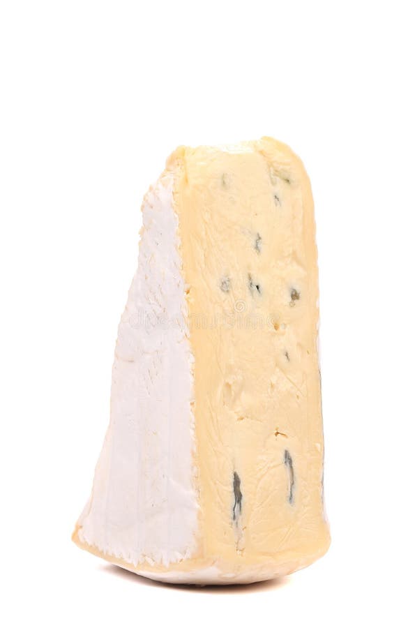 Slice of dor blue cheese. stock photo. Image of delicious - 37561162