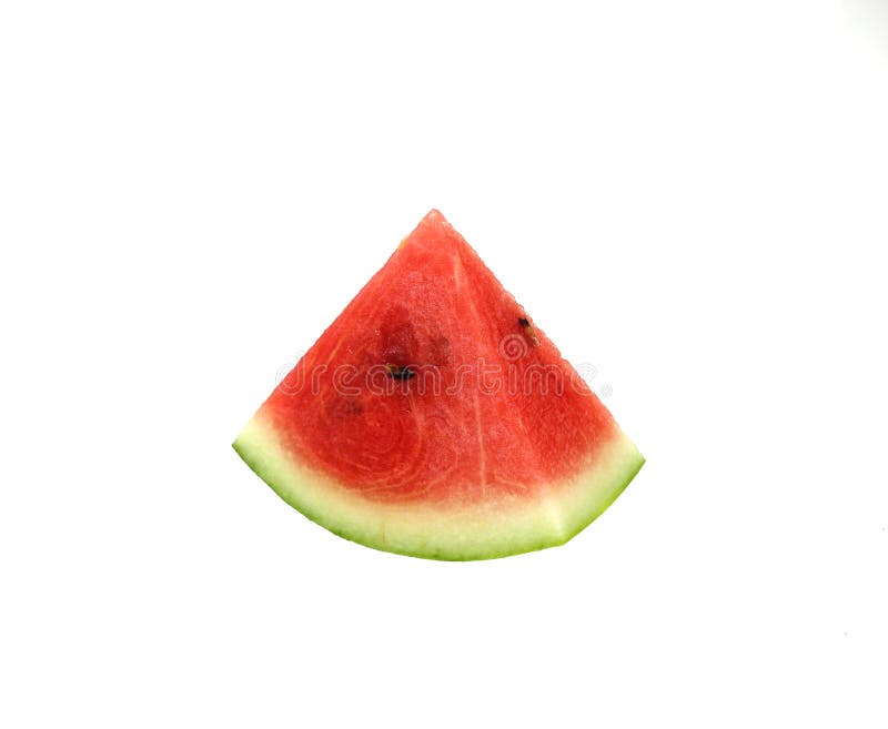 Watermelon Isolated. Slice of Watermelon Fruit Isolated on White ...