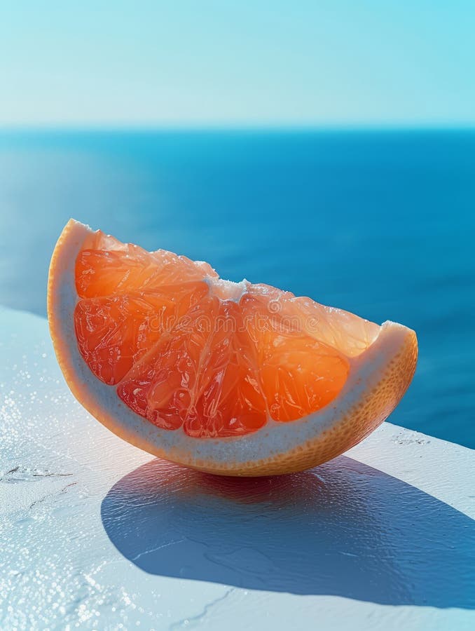 Slice Grapefruit Sea Sunny Day Stock Photos - Free & Royalty-Free Stock ...