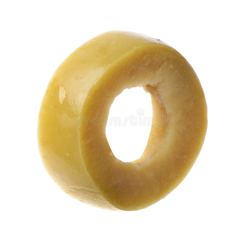 Slice of Green Olive Isolated Stock Image - Image of culinary, object ...